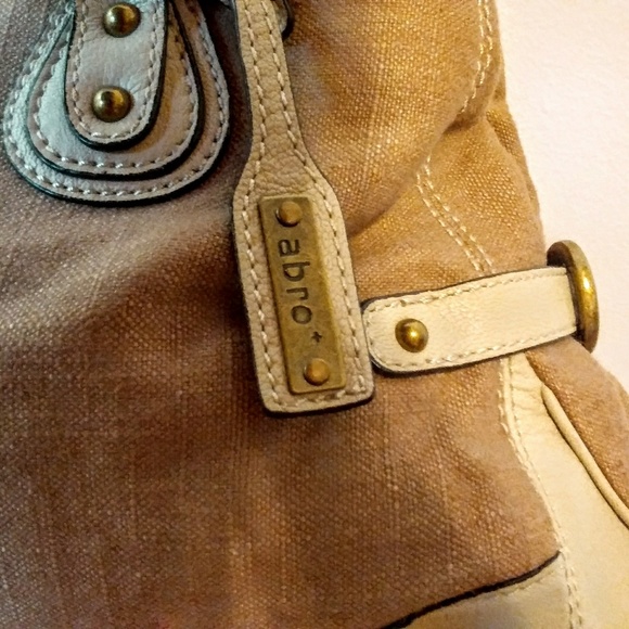 Abro | Bags | Abro Canvas And Leather Satchel | Poshmark